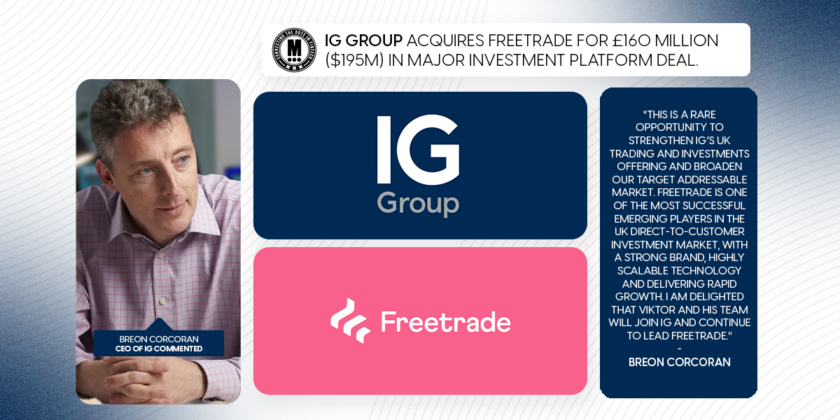 IG Group Acquires Freetrade for £160 Million ($195M) in Major ...