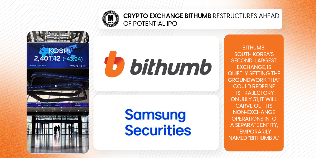 Crypto Exchange Bithumb Restructures Ahead of Potential IPO