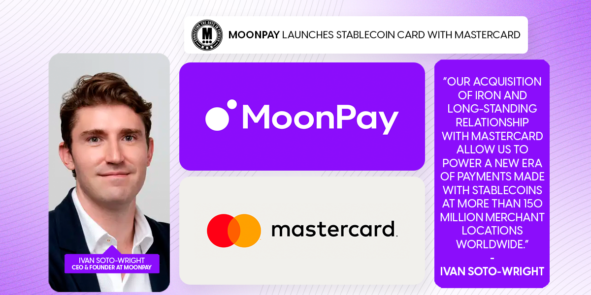 MoonPay Launches Stablecoin Card With Mastercard